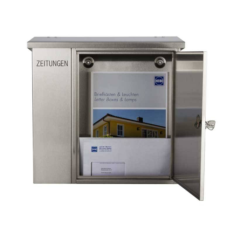 Mailbox with integrated newspaper box - HEIBI