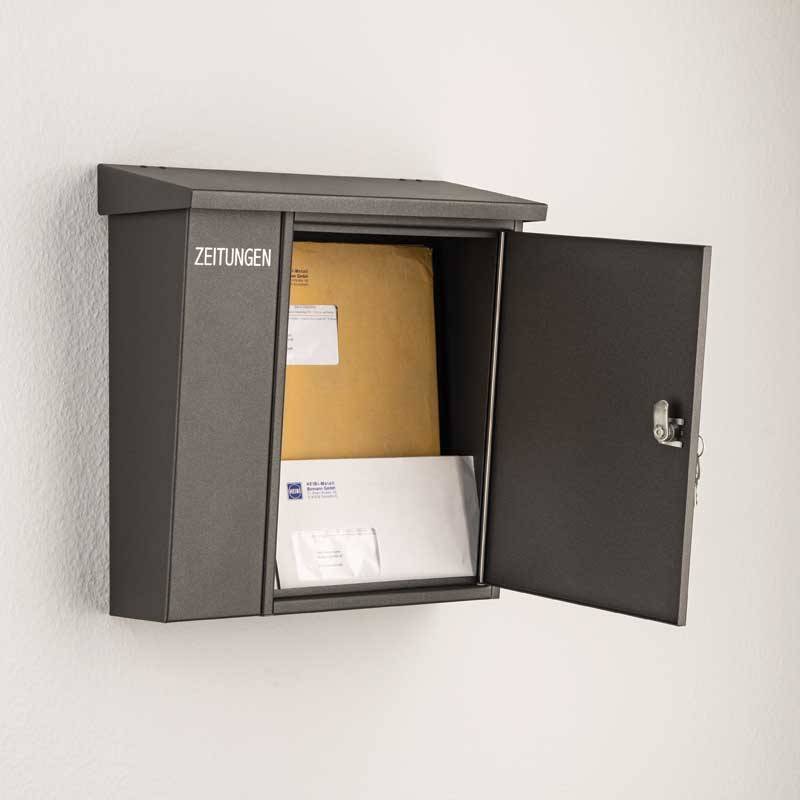 Mailbox with integrated newspaper box - HEIBI