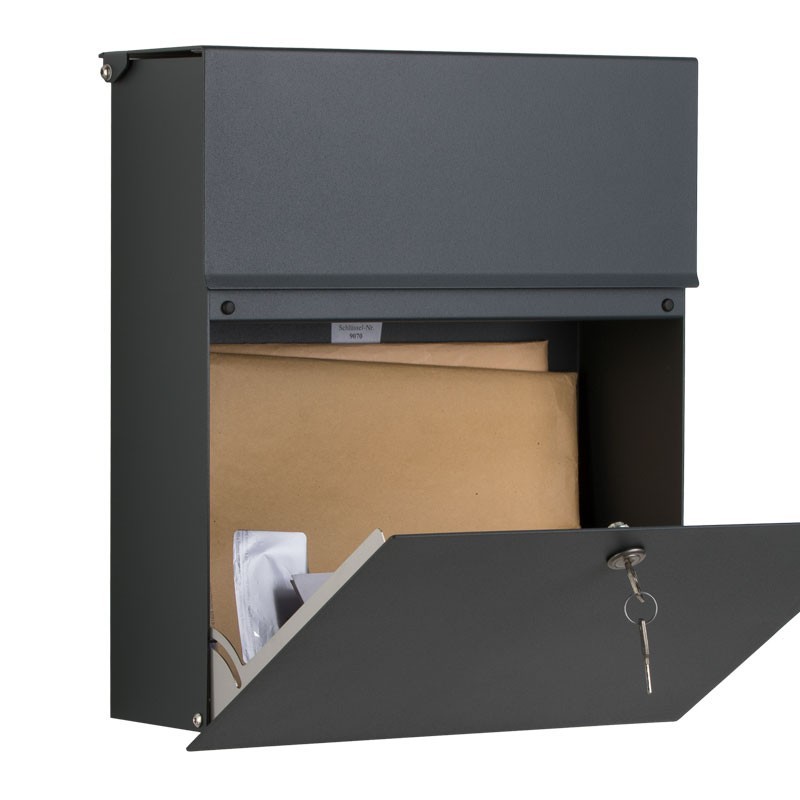 Mailbox CALMALUX with newspaper box - HEIBI