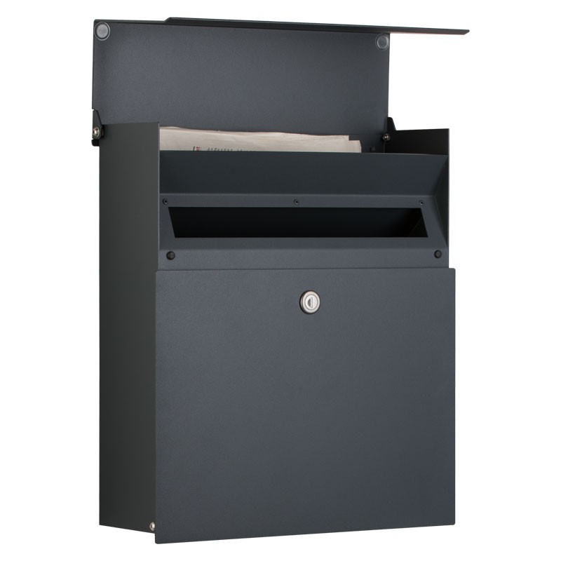 Mailbox CALMALUX with newspaper box - HEIBI